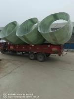 China Large FRP Elbow 45 Deg To 135 Deg GFRP Pipe Fittings Anti Corrossion Heat For Industry Chemical Pollution for sale