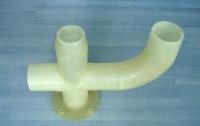 China Three Way  Four Way Fiberglass Pipe Elbow Tee FRP GRP Equal And Reducing Tees 6m 12m for sale