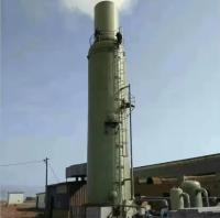 China Wet Spraying Purification FRP Tower Gas Scrubber / Desulfurization Scrubber smooth customized for sale