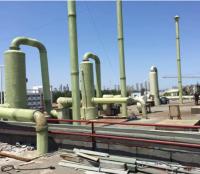 China Waste Flue Gas Desulfurization Scrubber / Gas Cleaner Industrial Fiberglass GRP FRP Tower for sale