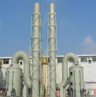 China Waste Flue Gas Desulfurization Scrubber / Gas Cleaner Industrial Fiberglass GRP FRP Tower for sale