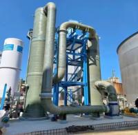 China Waste Flue Gas Desulfurization Scrubber / Gas Cleaner Industrial Fiberglass GRP FRP Tower for sale