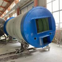 China High head Frp Integrated Lifting Pumping Station Rainwater Collection Frp prifabricated Buried Sewage Pumping Station for sale