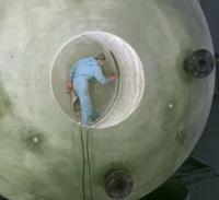 China Customized High Strength Light Weight FRP Storage Tank Alkali Acid Storage Tank for sale