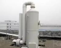 China FRP Tail Gas Absorption Tower GRP Acid Mist Gas Absorption Tower Chlorine Wet Scrubber Covered With Gel Coat for sale
