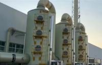 China Acid Fume Mist Scrubber Waste Gas Acid Mist Purification Tower FRP GRP Low Maintenance for sale