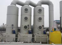 China Large Air Volume Chemical Pollution Industrial Desulfurization Spray Tower With Gel Coat FRP Wet Gas Scrubber for sale