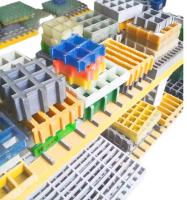 China Solid Frp GRP Grating Fiberglass Reinforced Plastic Grating Panels Sheets Industrial Commercial Field for sale