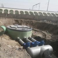 China Prefabricated FRP Integrated Commercial Sewage Lift Station Industrial Submersible Pump Type for sale