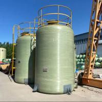 China Industrial Chemical FRP GRP Vertical Storage Tank Professional Liquid Tank Water Tank Oil Tank Reactor Tank for sale