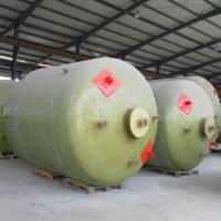China Corrosion Resistance Expandable FRP Chemical Storage Tank With Customized Panel Thickness for sale