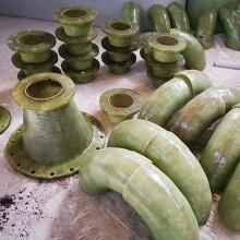 China Customizable FRP Pipe Fittings in Green Blue White or Other Colors for Smooth Surface Treatment for sale