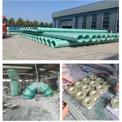 China High Capacity and Efficiency FRP Pipe Fittings for Flood Control Water Treatment and Agriculture for sale