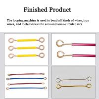 China Semi-Automatic Copper Wire Looping Machine 220V for Metal Wire Bending 4-6mm Inner Circle for sale