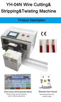 China YH-04N Automatic Double Wire Cutting Stripping Twisting Machine for 40 Kg Copper Wire for sale