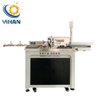 China Fully Automatic Double Head Soldering Machine YH- AC 220V 1300W Wire Cutting Stripping Tinning for sale