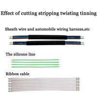 China Multi-function Wire Cut Strip Twist Tinning Machine for Cutting Length 8mm-99999mm for sale