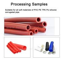 China 2500W Automatic Tube Cutting Machine for PVC PE TPE PU Silicone Bellows Foam Tubes 90m/min for sale