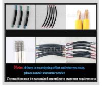 China Automatic PVC Wire Stripping and Cutting Machine 450x550x400 mm for AWG6-AWG32 for sale