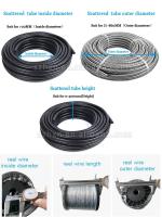 China Automatic PVC Hose Heat Shrink Tubing Cutting Machine 60-210 Cuts/Min 0.1-9999.9mm for sale