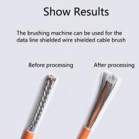 China YH-200PN Automatic Cable Shield Braid Brushing Machine 1-30mm Wire Diameter 220V for sale