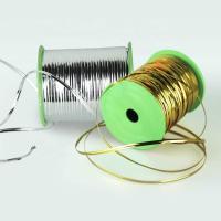 China Iron Core Gold and Silver Cable Tie for Bread Packing Sealing Rope L 360m W 4mm for sale