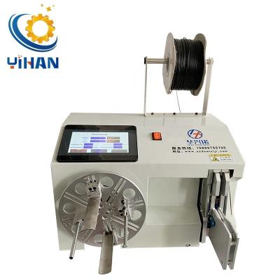 China USB Cable Coiling Machine 120-200mm Binding Length Adjustable Diameter Automatic Winding for sale