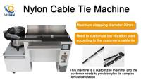 China YH-100L Automatic Nylon Cable Tie Tying Packaging Machine and Electric Vibrating Feeder for Bundling for sale