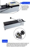 China ODM Manual Wire Harness Terminal Tension Tester Stand 500N Rated Load 50mm Stroke for sale