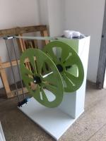 China Four Axis Automatic Cable Pay Off Reel 25kg 400mm Adjustable Speed Wire Feeder for sale