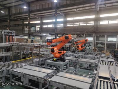 China KUKA KR180PA Palletizer Integration with Robot Simulation Software - 5-Axis Robotic Arm System for sale