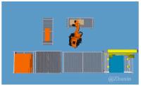 China KUKA KR180PA Palletizer Integration with Robot Simulation Software - 5-Axis Robotic Arm System for sale