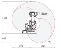 China IRB 1600 6 Axis Robot Arm 6kg Payload 1.45m Reach Industrial Automation for sale