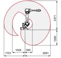 China ABB IRB 4600-60/2.05 60kg Payload Robotic Arm with Vision System for Industrial Spraying Applications for sale