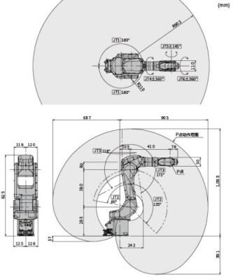 China Kawasaki RS005L 6-Axis Industrial Robot with 5kg Payload and 903mm Reach for Lightweight Assembly for sale