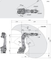 China Kawasaki BX100L Industrial Robot Arm - 100kg Payload, 2597mm Reach, IP67 Waterproof Rating for Welding & Handling for sale