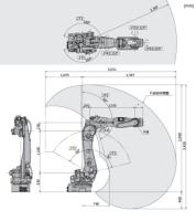 China Kawasaki BX165L Industrial Robot 165kg Payload 2597mm Reach 6 Axis Assembly for sale
