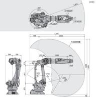 China 6 Axis Robot Multi Axis Robotic BX250L  With High Load 250kg for sale