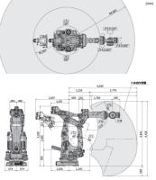 China Kawasaki MG15HL Industrial Robot Arm 1500kg Payload 4005mm Reach 6 Axis Handling for sale
