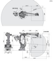China Kawasaki CP700L Column Palletizing Robot Arm - 700kg Payload, 3255mm Reach, IP67 Rated for Industrial Automation for sale