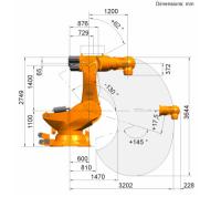 China KUKA KR1000 1300 Titan PA Industrial Robot Arm - 1300kg Payload, 3202mm Reach for Palletizing for sale