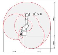 China Six Axis Robot Arm IRB 1300 12kg Payload 1.4m Reach for Handling Polishing for sale