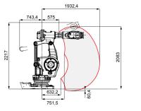 China Industrial Robotic Arm IRB 6660 205kg Payload 1.9m Reach 6 Axis IP67 for sale