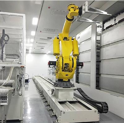 China Robot Linear Track Ground Rail ±0.02mm Accuracy 500-800kg Load for KUKA Fanuc Yaskawa for sale