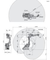 China Kawasaki BA006N 6-Axis Welding Robot 6kg Payload 1445mm Reach Arc Welding Robot for sale