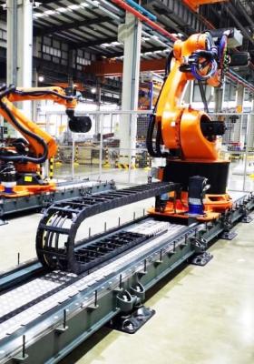 China KUKA Robot Linear Track 2500kg Load Capacity 30m Extended Range Ground Rail for Palletizing for sale
