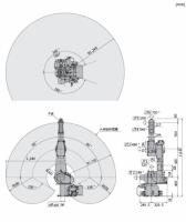 China Kawasaki KF121 Explosion-Proof Painting Robot 5kg Payload 1240mm Reach 6 Axis for sale