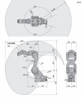 China Kawasaki KF155 6-Axis Industrial Robot Arm 8kg Payload 1545mm Reach for Spraying Handling for sale