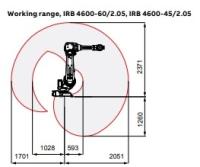 China Industrial Robotic Arm 60kg Payload 0.05mm Accuracy Floor Mounted 6 Axis 2.05m Reach for sale