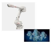 China ABB IRB 4600 Industrial Robot 445kg Weight 45kg Payload 2.05m Reach IP67 for sale